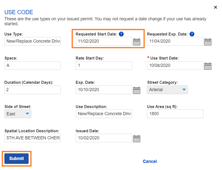 How Do I Change the Start Date for My Issued Street Use Permit? – Help ...